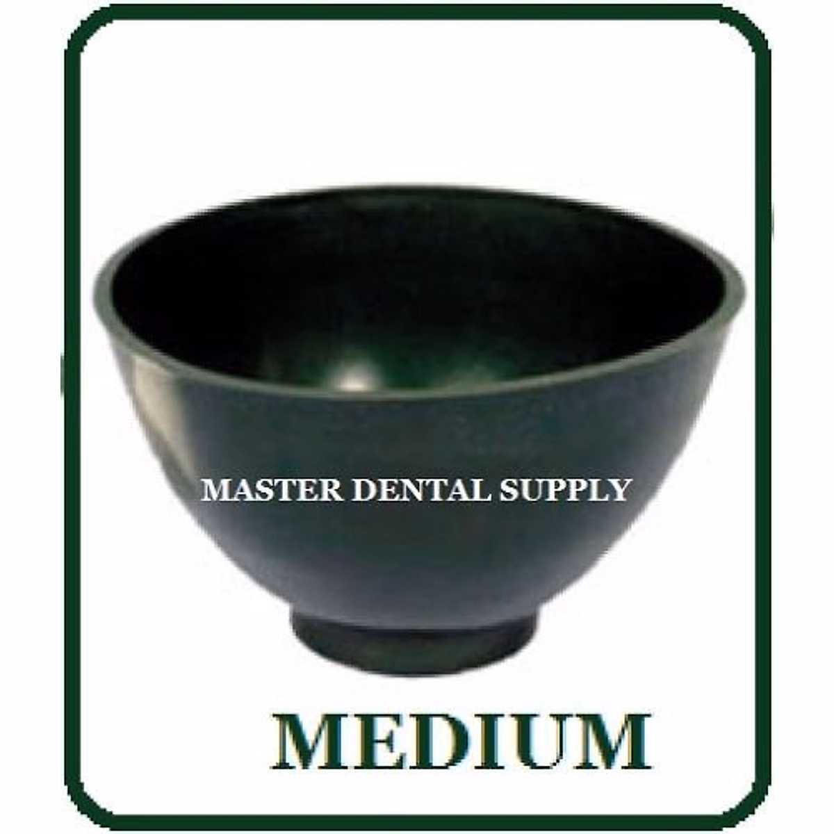 Dental Lab Mixing Bowl Flexible Alginate and Stone Medium Dark Green Flexi