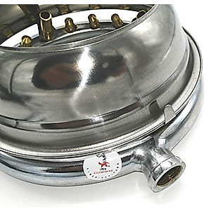 9 Inch High-powered Jet Burners With Lip (Propane Gas) (20 Brass Tip Jets Burners) (120,000 Btu)