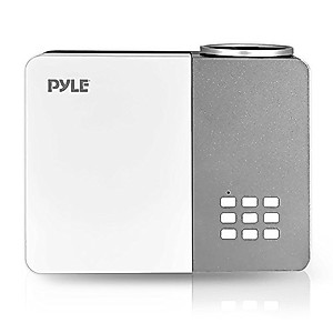 Pyle Video Projector 1080p Full HD Professional Cinema Home Theater - Digital Multimedia, Built-in Stereo, Adjustable Keystone Picture Presentation Projection and Supports USB, VGA & HDMI - (PRJG65)