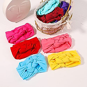 jollybows 20pcs Baby Girls Nylon Headbands Hairband Elastic Turban Hair Accessories for Kids Toddlers Infants