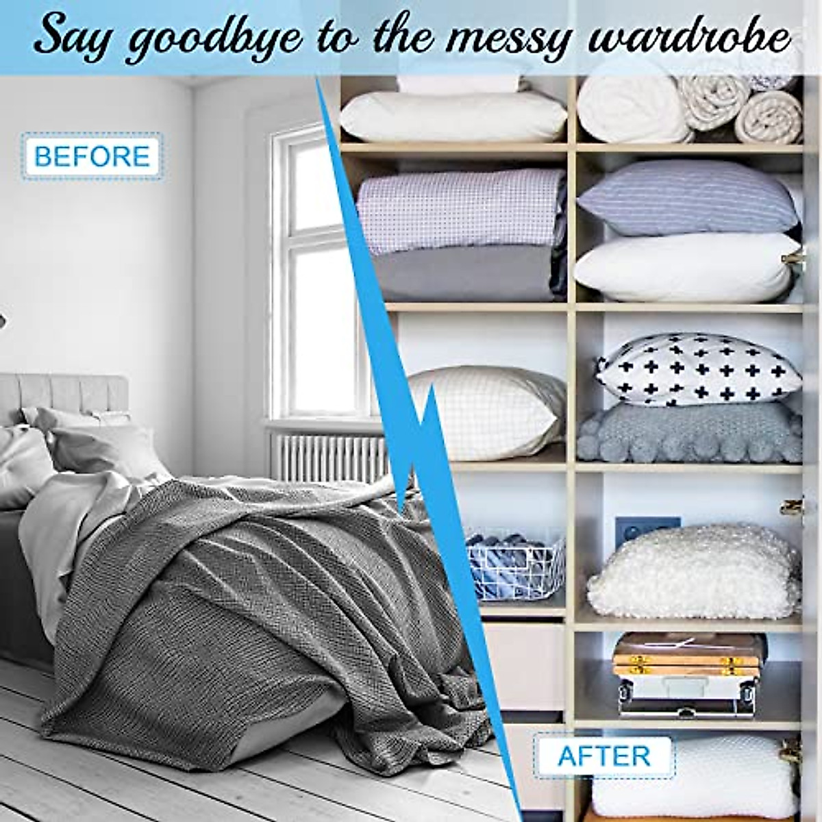 8 Pieces Bed Sheet Organizer Sheet Keepers Closet Organization King Twin Full Queen Sheet Straps Elastic Bed Sheet Storage Bedding Bands Closet Organizer for Wardrobe Dorm Laundry Room (Black)