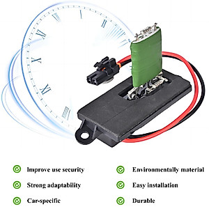 HVAC Blower Motor Resistor - Compatible with 1999-2006 Chevy Silverado GMC Sierra 1500 2500 3500 2000-2002 Yukon XL - Replaces 89019089 89018597