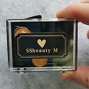 1 Pair of Anime Cartoon Vegetto Potara Ball Black Son Goku Zamasu Cos Stainless Steel Earrings Ear Clip Cuff (Pair pierced yellow)