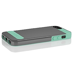 Incipio IPH-839 OVRMLD for iPhone 5-1 Pack - Retail Packaging - Turqoise/Gray