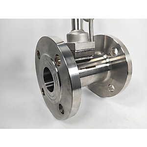CIXIFM Liquid Vortex Flow Meter Hot Oil Flow Meter 250℃ DN50 2 inch Vortex Flow Transmitter Fuel Flow Sensor With temperature and pressure compensation 4-20MA SS304 DIN Flange (Liquid DN50 3.5-40m3/H)