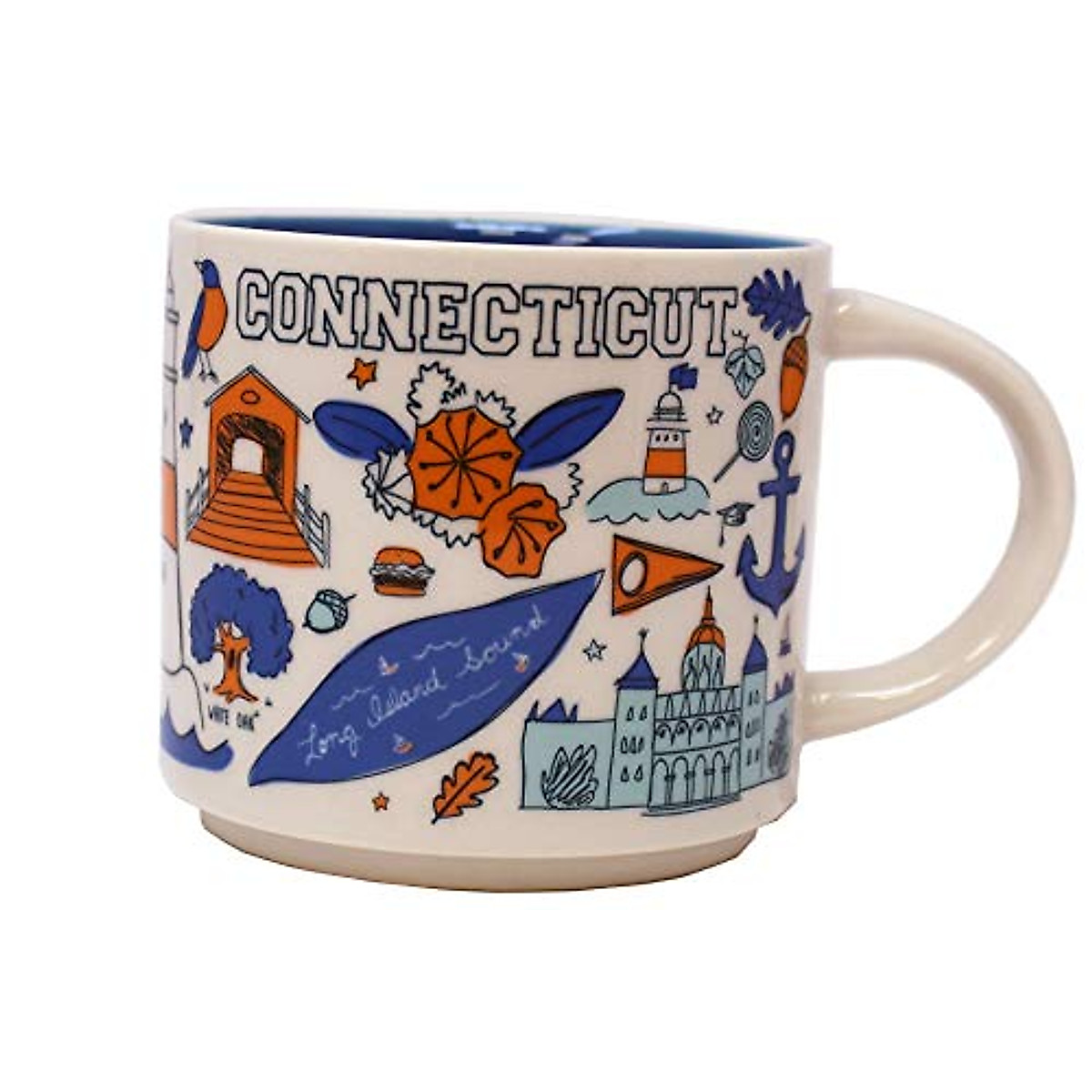 Starbucks Been There Series Connecticut Ceramic Mug, 14 Oz