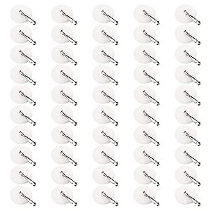 UFURMATE Adhesive Ceiling Hanging Hook, 50Pcs Round Adhesive Wall Hanger Hooks No Hole Adhesive Ceiling Hooks Invisible Sticky Eye Hooks for Haning Ceremony Decoration, String Lights