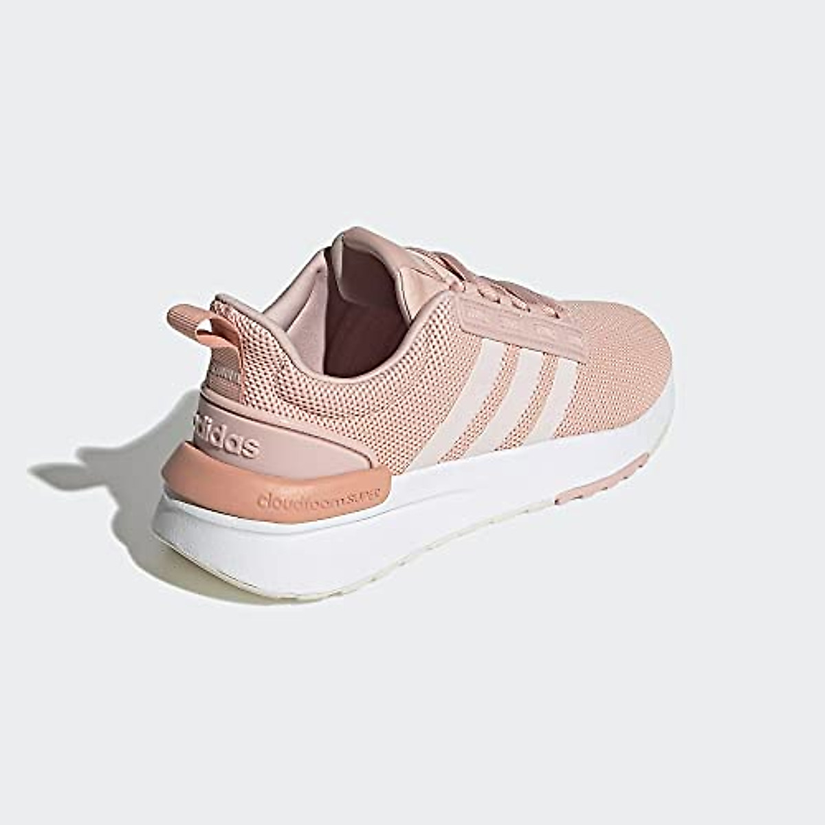 adidas Women's Racer TR21 Running Shoe, Vapour Pink/Chalk White/Black-White Box, 8