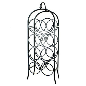 Oenophilia Cathedral Wine Arch, Black - 8 Bottle