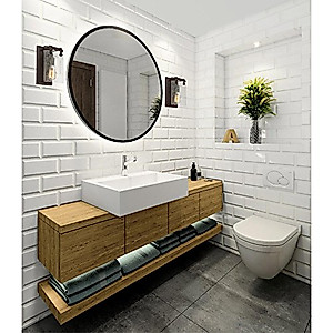 Westinghouse Lighting 6352300 Burnell One-Light Indoor, Oil Rubbed Bronze Finish with Clear Seeded Glass Wall Fixture, Black