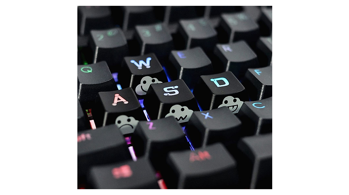 Backlit WASD Arrow Keycaps for MX Gaming Keyboards