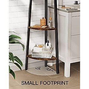 Pipishell 4 Tier Corner Shelf & 4 Tier Standing Bookshelf