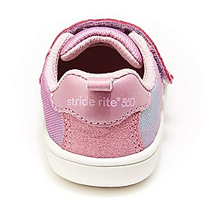 Stride Rite 360 Baby Girls Hayden Sneaker, Pink Multi, 4 Infant US