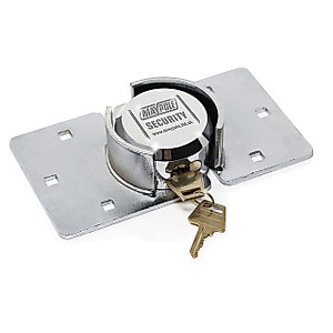 Maypole Heavy Duty Security Lock Suitable for Vans, Sheds & Garages Rust Resistant Chrome 2 kg, Silver