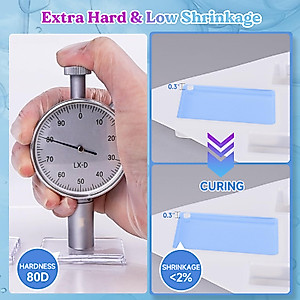 LET'S RESIN UV Resin,200g High Viscosity Crystal Clear Thick UV Resin Kit, Quick-Curing&Low Shrinkage Ultraviolet Epoxy Resin for Crafts, Doming, Coating