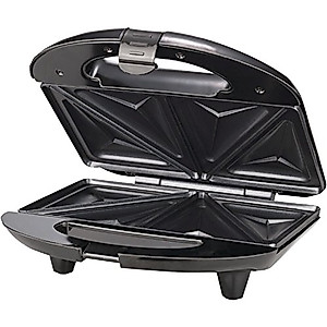 Brentwood Compact Dual Sandwich Maker, Non-Stick, Black