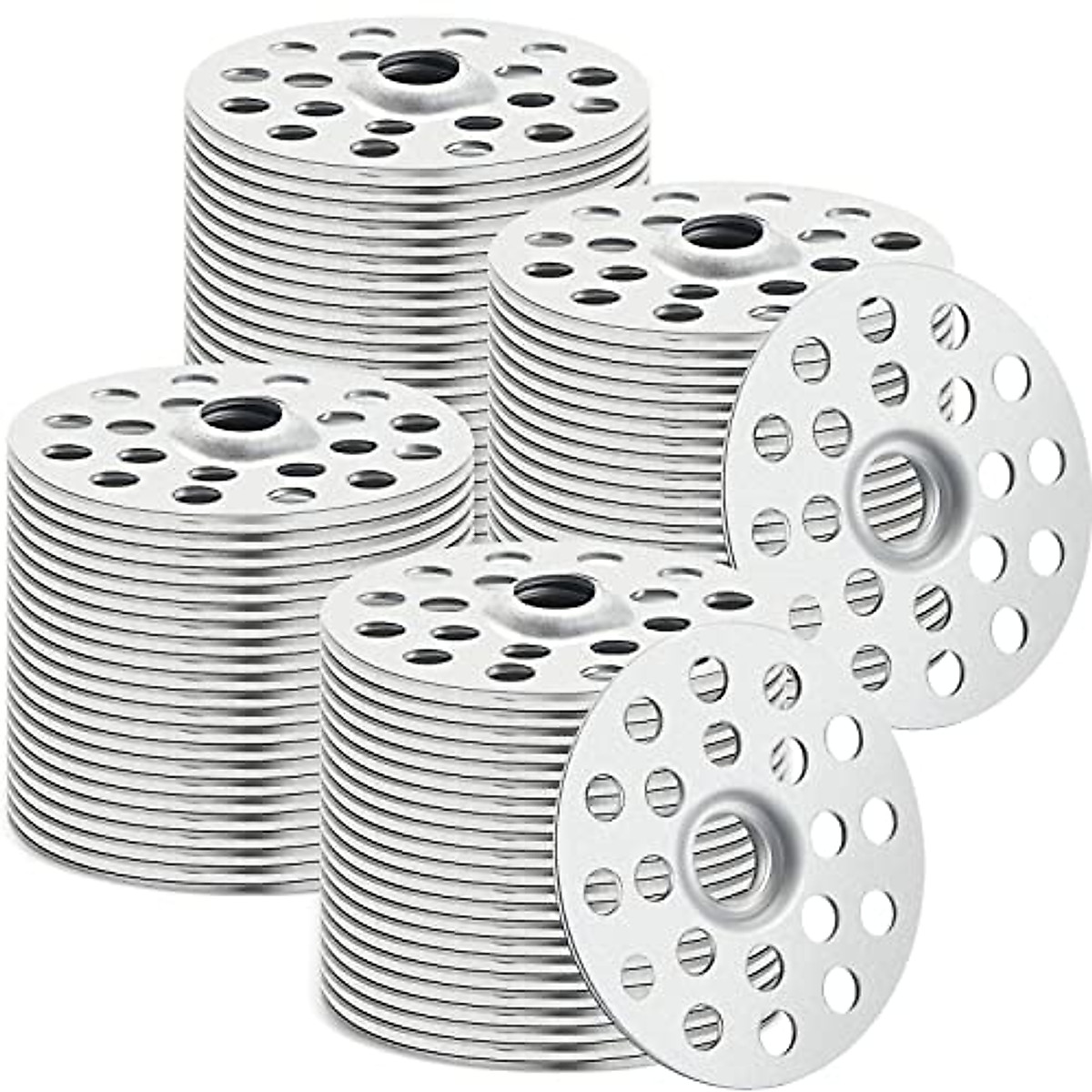 1 Inch Plaster Washers Metal Washers for Screws Plaster Repair Rings Plaster Buttons Profile Washer Flat Washers for Wall Ceiling Drywall Plaster Repair