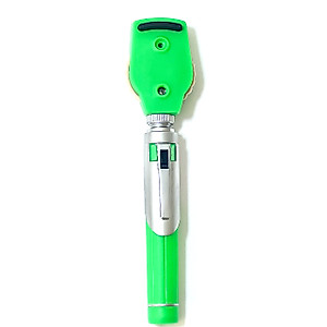 Cynamed Otoscope - Ear Scope with Light, Ear Infection Detector, Both Adult and Pediatric Disposable Specula Tips (Green)