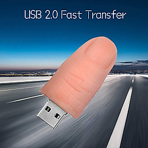AreTop Fun Flash Drive 32GB, USB2.0 Creative Novelty Miniature Thumb Shape Flash Drive Cool 32GB Thumb Drive Memory Stick Pendrive for Kids Gift