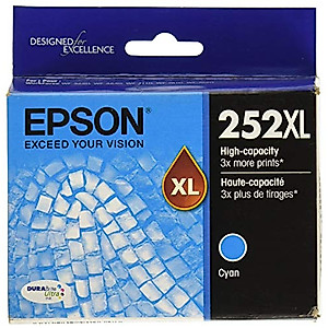 Epson DURABrite Ultra 252XL Ink Cartridge - Cyan T252XL220