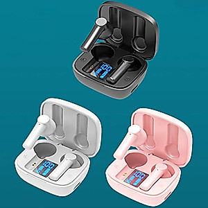 Gaweb Earphones, LB-8 Headphones Low Latency Long Standby ABS Clear Sound Wireless Earbuds for Work - Pink