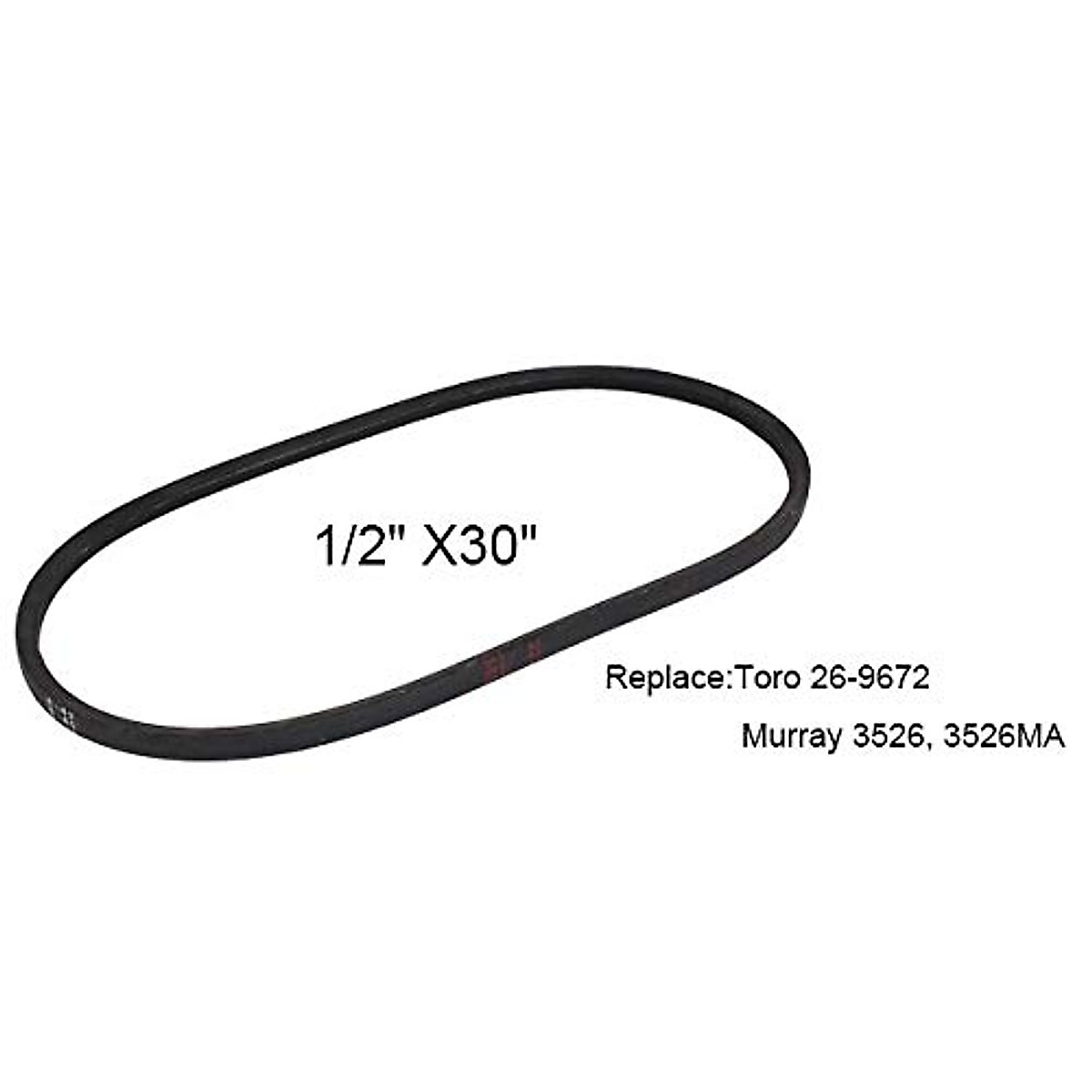 26-9672 Snowthrower Drive V-Belt Replacement Toro 26-9672 622 724 722 Snowblower Belt (1/2" X30")