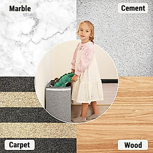 ASENSS Stair Basket, Foldable Storage Basket for Stairs, Stair Baskets for Carpeted Stairs, Wooden Stairs, Thick Linen Basket with Rope Handles, Lid Cover, Stair Organizer Basket