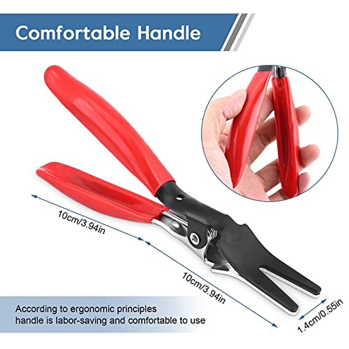Fuel Vacuum Tube Pliers Hose Removal Tool, Automobile Hose Removal Plier Tool, Fuel and Vacuum Line Remover Separator Pliers Pipe Repairing Tool