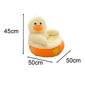 Gralara Plush Cartoons Small Sofa Chair Cuddling Chair Kids Learning Sitting Floor Chair Soft Birthday Gift Multipurpose Support Seat
