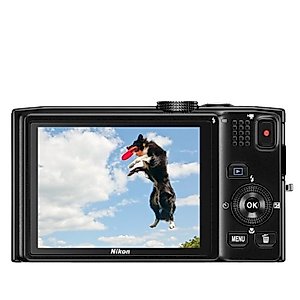 Nikon COOLPIX S8200 16.1 MP CMOS Digital Camera with 14x Optical Zoom NIKKOR ED Glass Lens and Full HD 1080p Video (Black) (Discontinued by Manufacturer)