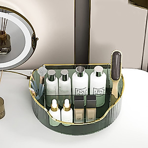 11Inch Bathroom Counter Organizer Countertop - Makeup Perfume Organizer & Storage - Skin Care Organizer for Vanity - Cosmetic Desk Storage Lotions Display Case Christmas Gift Tray with Large Capacity