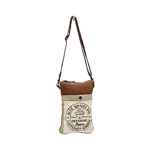 Myra Bags Sailing Anchor Upcycled Canvas Crossbody Bag S-1040