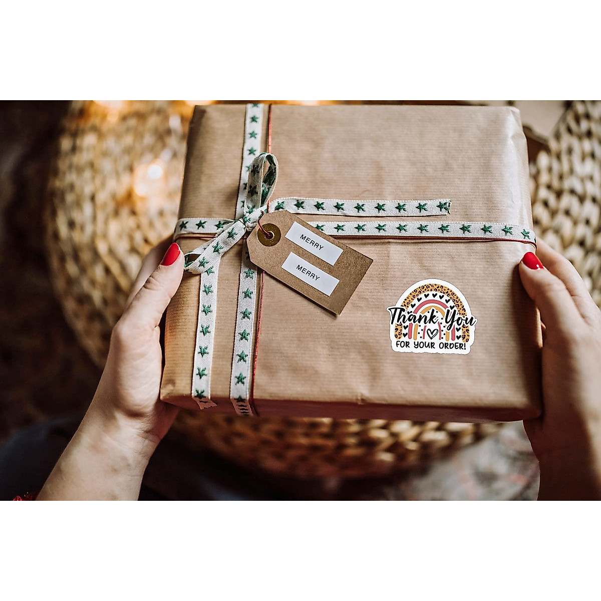 Calyders 500 PCS Cute Small Business Thank You Stickers, Funny Thank You for Your Order Business Stickers, Packaging Stickers, Mail Envelopes Shipping Stickers for Online Retailers Small Business