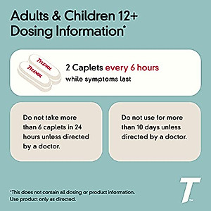 Tylenol Extra Strength Caplets with Acetaminophen, Pain Reliever & Fever Reducer, 2-pack of 50 ct