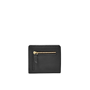 Fossil womens Emma Leather Bifold Wallet, Black, One Size US