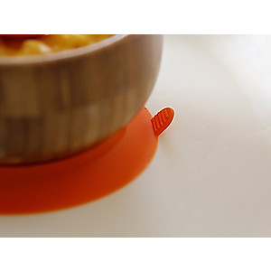 Avanchy Bamboo Baby Bowl + Baby Plate + 2 First Stage Spoons. Removable Suction Bottoms.