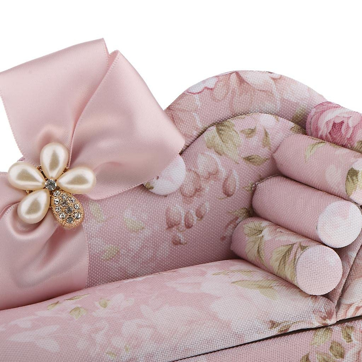 yotijar Flower Pink Fairy Furniture Jewellery Box Childrens Organiser Case Gifts - Sofa