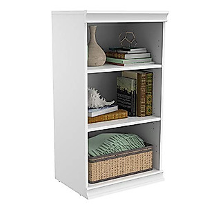 ClosetMaid 4561 Modular Closet Storage Stackable Unit, 4-Drawer, White & 4557 Modular Closet Storage Stackable Shelf Unit, 40.29-inch H x 21.39-inch W x 15.91-inch D, White