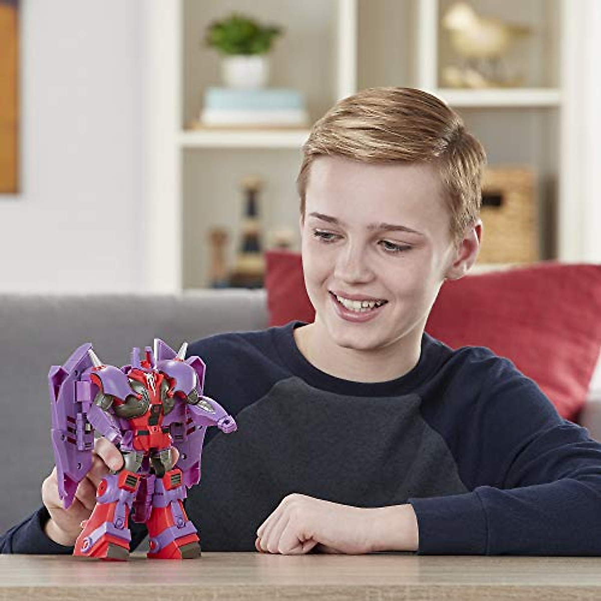 Transformers Toys Cyberverse Action Attackers Ultra Class Alpha Trion Action Figure - Repeatable Laser Beam Blast Action Attack - for Kids Age 6 & Up, 7.5"