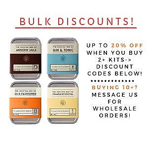 Old Fashioned Cocktail Kit - The Cocktail Box Co. Premium Travel Cocktail Kits | Old Fashioned Kit, Muddler, Cocktail Sugar Cubes, Bitters for Cocktails | Old Fashioned Bar Mixology, Old Fashioned Mix