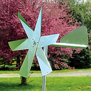 Lehman's Mole Chasing Humane Deterrent Windmill Covers 20,000 Feet Using Vibrations from Wind, Single