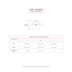 VAENAIT BABY Infant Kids Sun Protection Rashguard Long Sleeve Swim Shirt L.Oasis White L