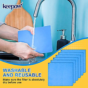 KEEPOW Shop Vac Filters Compatible with Stanley 1-6 Gallon Wet/Dry Vacuums SL18910P-3, SL18129, SL18133, Part# 25-1201 (6 Pack)