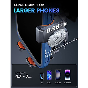 eSamcore Windshield Phone Mount for Car, Car Vent Phone Mount Gravity Suction Cup Phone Holder for Car Window Dashboard Car Cell Phone Holder for iPhone 14 Car Mount