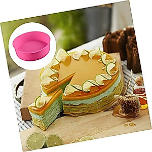 NOGRAX Baking Random Bakeware Wedding Making Stick Inch Non Non-Stick Supplies Birthday Anniversary Dog Tray Accessories for Pan Reusable Color Hot Kitchen Pancake Bread Silicone Pan