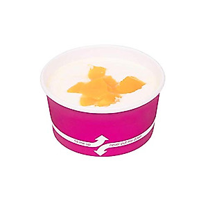 Karat [6oz - 1000 ct] Paper Ice Cream Cups for Hot/ Cold Food - Ideal for Ice Cream, Gelato, Yogurt and Snacks - Pink