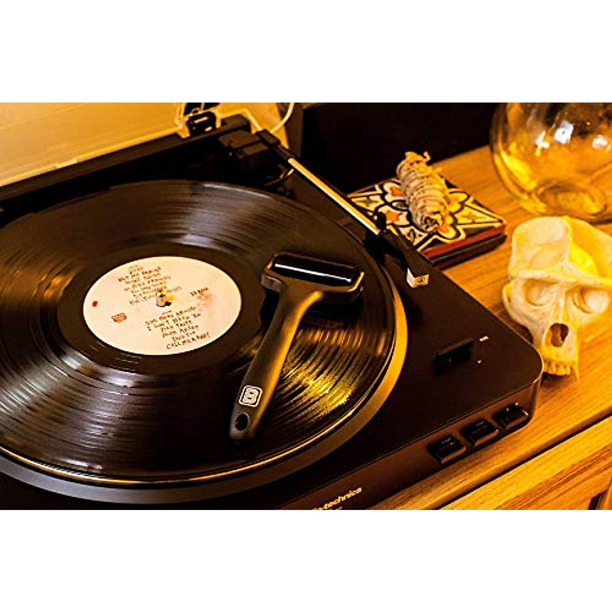 Big Fudge Record Pal, Vinyl Roller Cleaner. Black Vinyl Record Cleaner in Gift Pack. Silicone Lint Roller for LP Records, Anti-Static Record Duster.