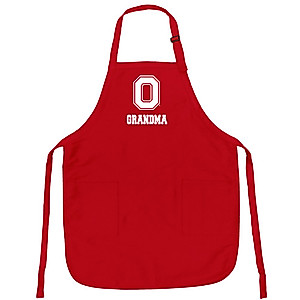 Broad Bay Ohio State Grandma Aprons DELUXE OSU Proud Grandmother Apron