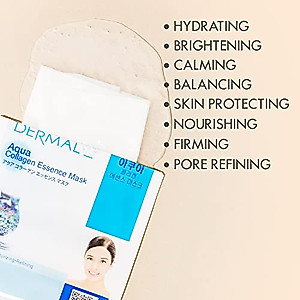 DERMAL 32 Combo A+B Set Pack Collagen Essence Full Face Facial Mask Sheet - The Ultimate Supreme Collection for Every Skin Condition Day to Day Skin Concerns
