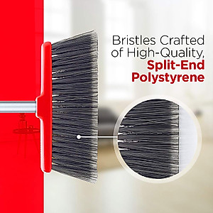 Fuller Broom with adjustable Steel Handle, Red